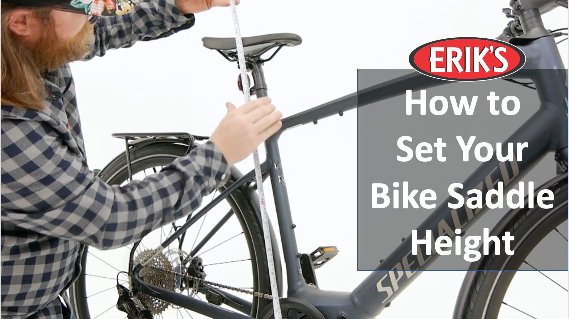 How to Set Your Bicycle Saddle Height Correctly – ERIK'S Bike Board & Ski